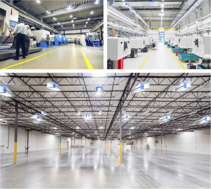 CE IP65 50W High Bay LED Linear Lights 170Lumen Recessed Installation