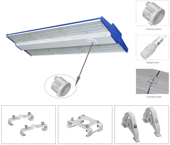 Linear LED High Bay Lighting Warehouse Fixtures