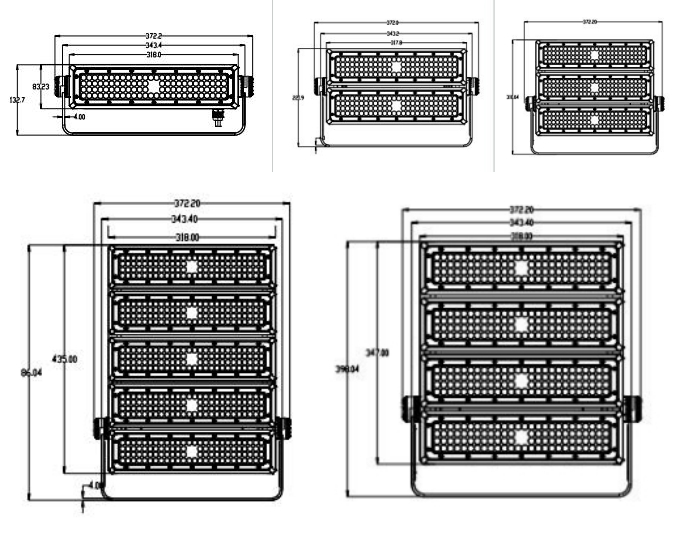 Modular High Power 50W-500W LED FLood Light With IP66 Waterproof For ...