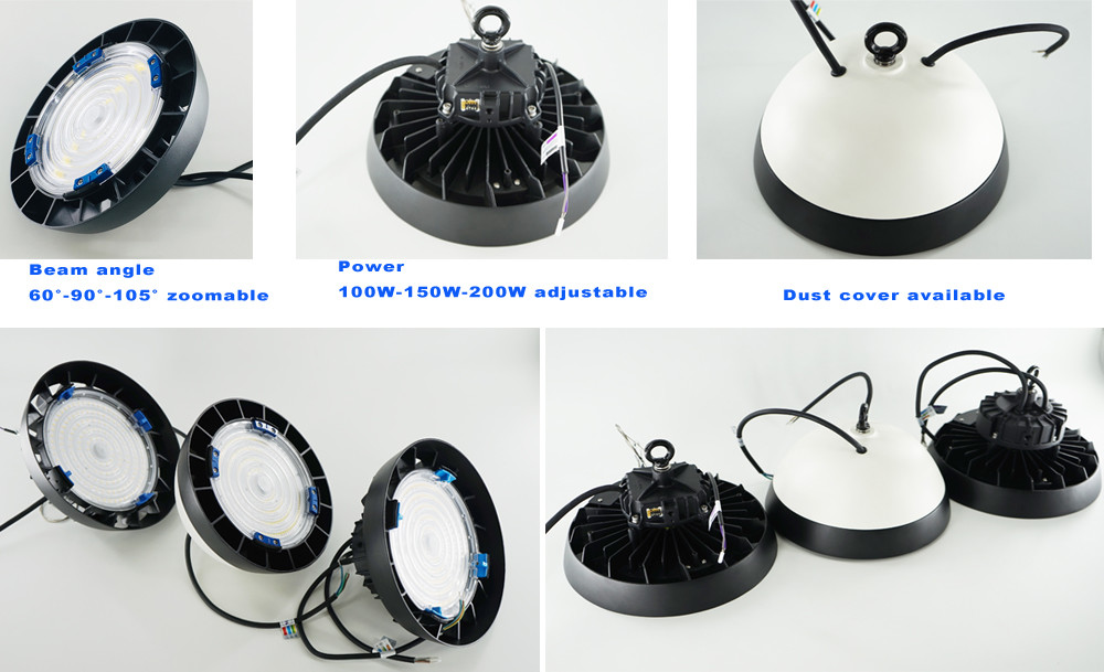 IP65 Beam Angle Zoomable/Wattage Adjustable LED High Bay lights