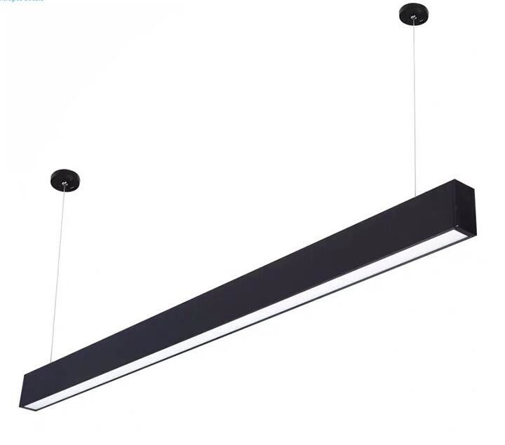 60W Linear Suspended Led Light Fixture , 90Ra Modern Linear Suspension Lighting